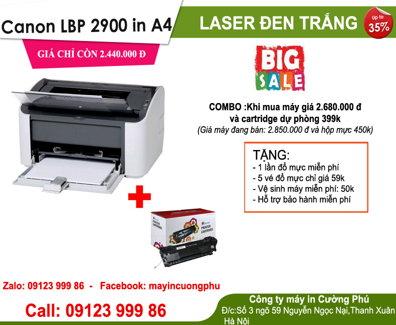May in canon 2900|Máy in laser Canon LBP2900 giá rẻ